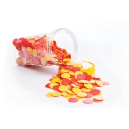 YPO Coloured Double Sided Counters - Jar of 200